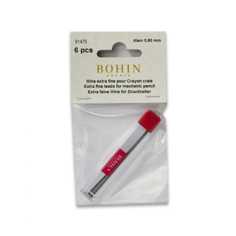 Bohin Pencil Refill - Black - For marking fabric with the Bohin Pencil